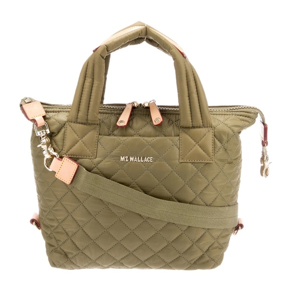 MZ Wallace | Bags | Mz Wallace Small Sutton Deluxe In Green | Poshmark